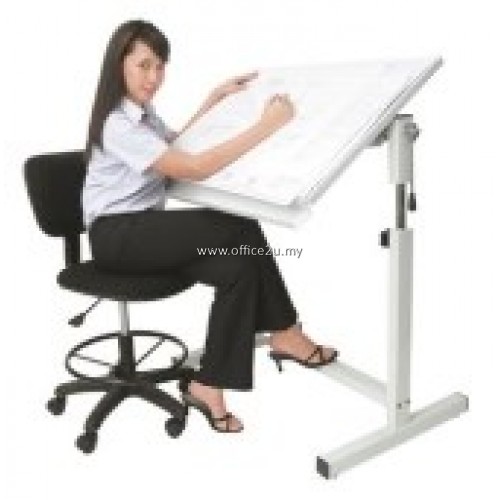 DS-21 DRAFTING STAND WITH DRAWING BOARD AND PARALLEL RULER