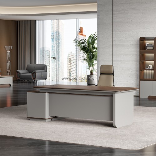 SY-20165 : SYNERGY SERIES DIRECTOR TABLE SET C/W SIDE CABINET AND POWER ...