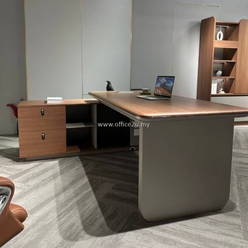 SY-20165 : SYNERGY SERIES DIRECTOR TABLE SET C/W SIDE CABINET AND POWER ...