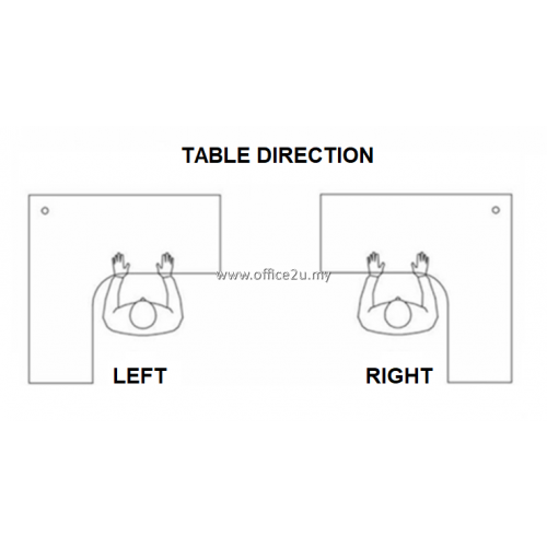 WOODSIA SERIES DIRECTOR TABLE SET C/W SIDE CABINET