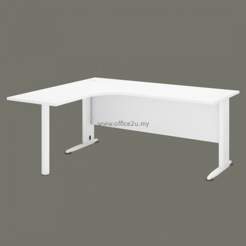HL-M H-SERIES COMPACT L-SHAPE METAL J-LEG TABLE