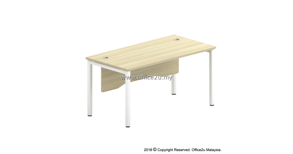 SWT SKYWALK SERIES RECTANGULAR TABLE WITH WOODEN MODESTY PANEL